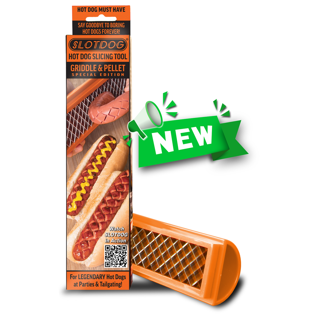 SLOTDOG 🌭 The Ultimate Hot Dog Slicer/Cutter Tool - BBQ & Tailgating