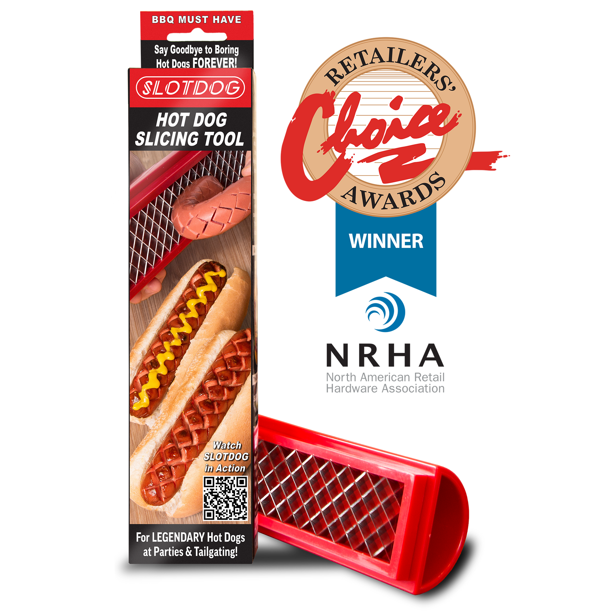 SLOTDOG 🌭 The Ultimate Hot Dog Slicer/Cutter Tool - BBQ & Tailgating